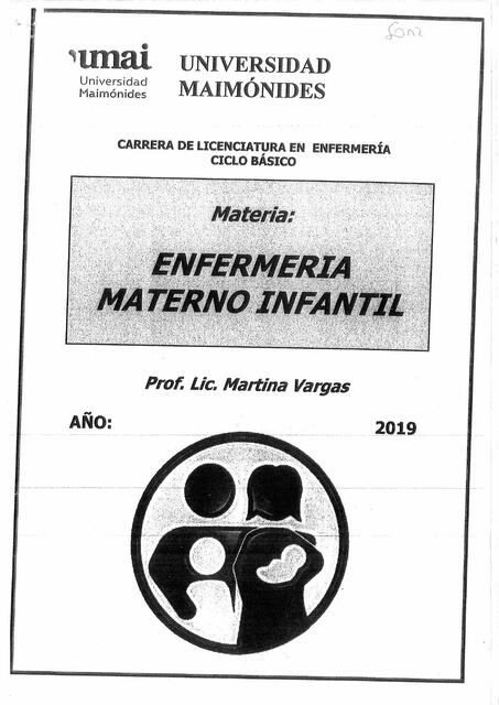 Enfermería Materno Infantil | Maria Guadalupe Medina | uDocz