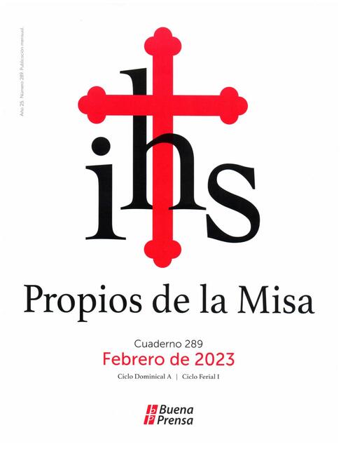Febrero Propios de la Misa | JESUS LECHUGA | uDocz