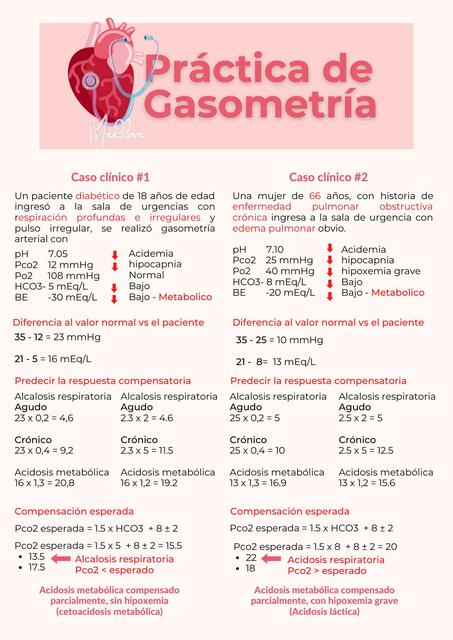 Práctica de Gasometría | MEDilove | uDocz