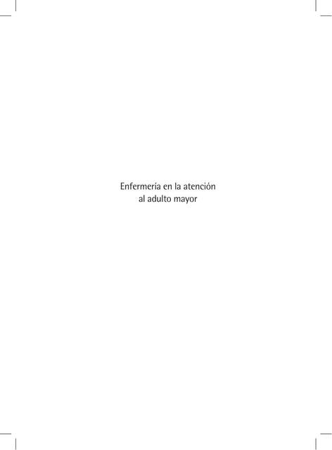 Enfermería En La Atención Al Adulto Mayor Enfermería Udocz