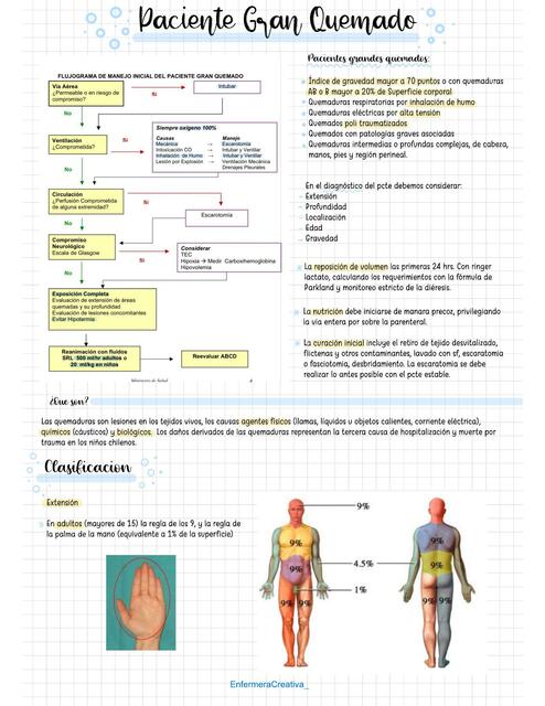 Paciente Gran Quemado | Enfermería | uDocz