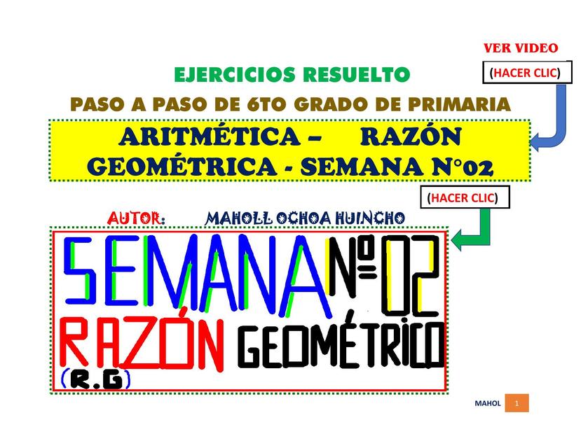 Flashcards de ARITMÉTICA - RAZÓN GEOMÉTRICA-MARZO-SEMANA N°02 | Por ...