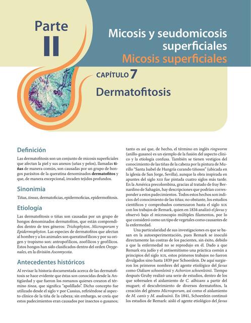 Micosis y seudomicosis superficiales | ensaludyconocimiento | uDocz