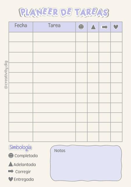 Planner de Tareas | Maria Jose Tamayo | uDocz