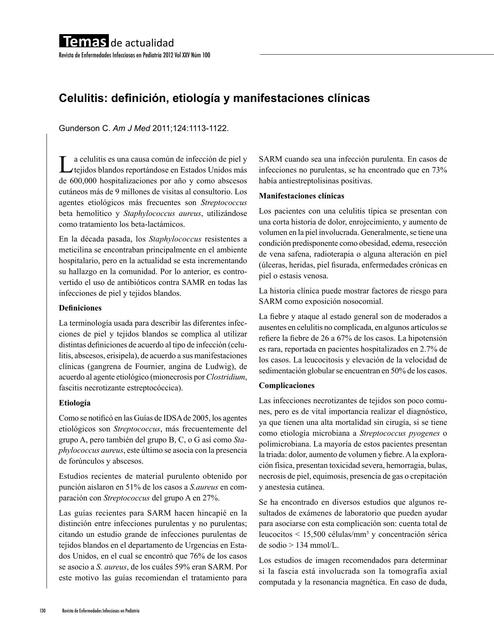 Celulitis | Maria Victoria Velandria ochoa | uDocz