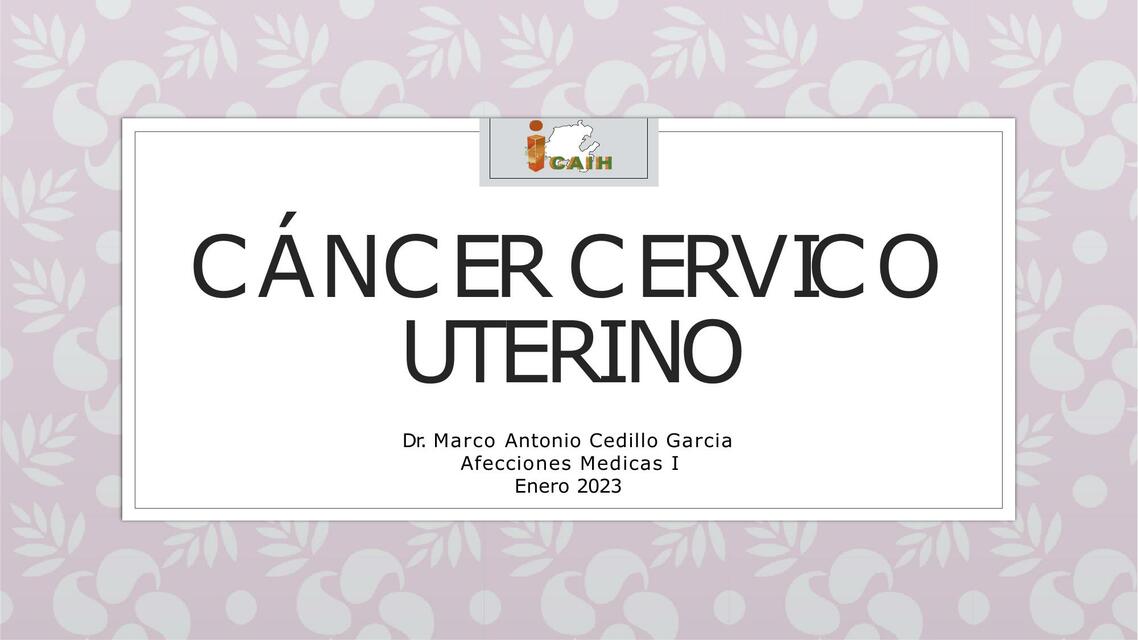 Flashcards de Cáncer Cérvico Uterino | Por maria guadalupe perez | uDocz
