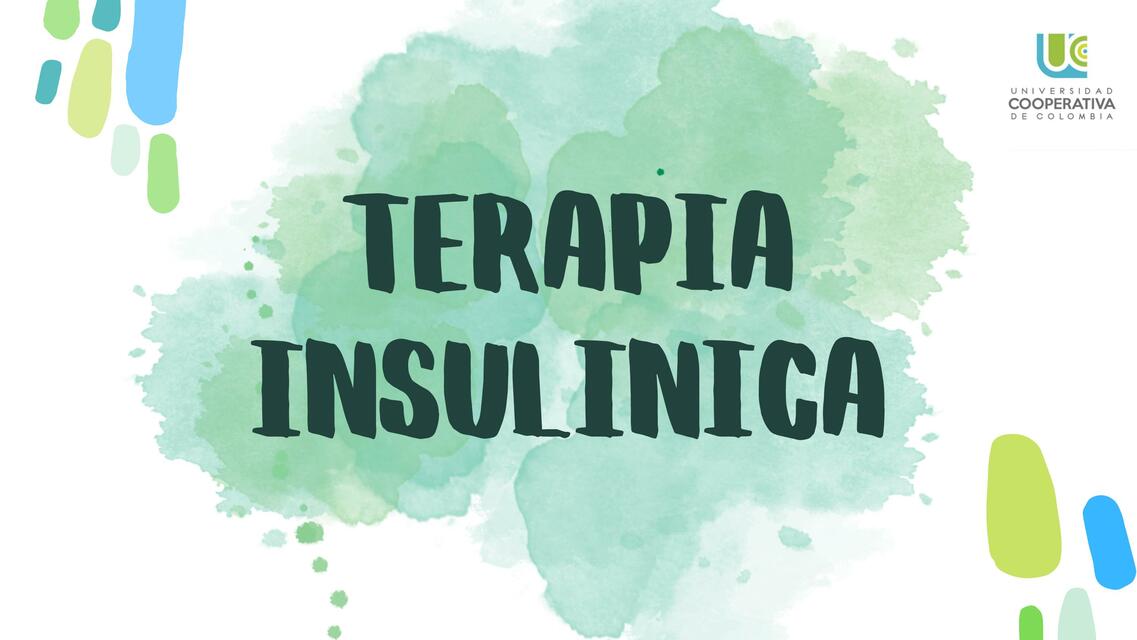 Terapia insulínica, diabetes. | Vivi Navarro | uDocz