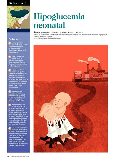 Hipoglucemia neonatal | ESPM MEDICINA | uDocz