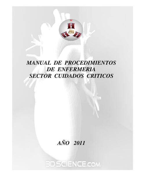 Manual De Procedimientos De Enfermería Sector Cuidados Enfermería Udocz
