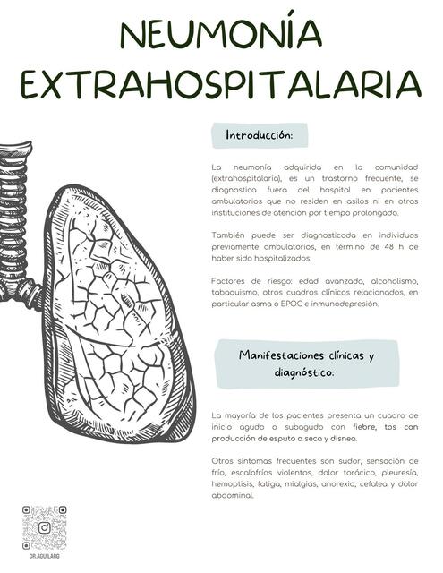 Neumonía Extrahospitalaria | Dr. Aguilar Gamboa | uDocz