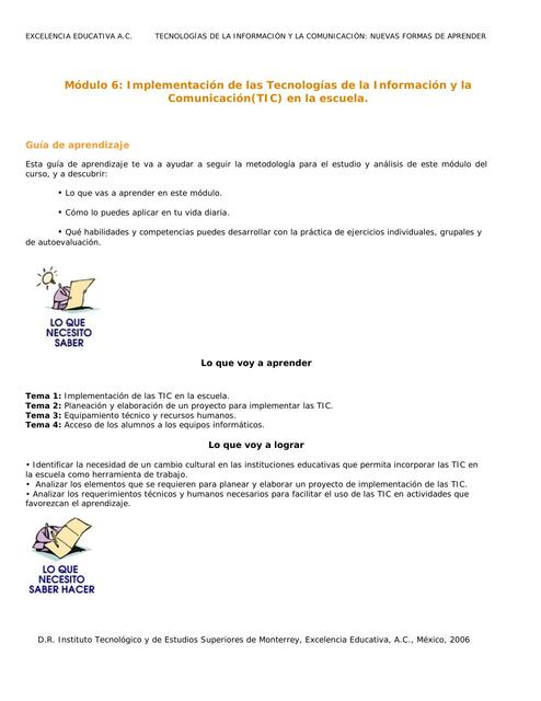 Implementación de las Tecnologías de la Información y la Comunicación ...