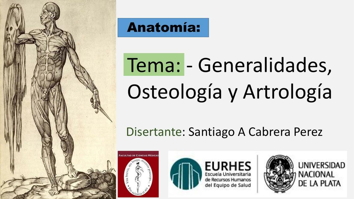 Generalidades Osteologia y Artrologia | Enfermería | uDocz