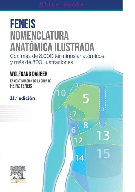 Feneis Nomenclatura Anatómica Ilustrada Undécima e | Enfermería | uDocz