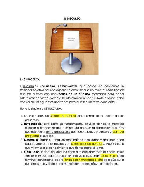 Separata sobre el Discurso | Melanie KNZ | uDocz