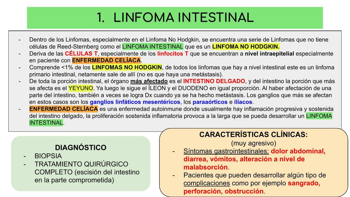 Linfoma Intestinal - Anatomopatológica | Gabriela Cuellar Corilla | uDocz
