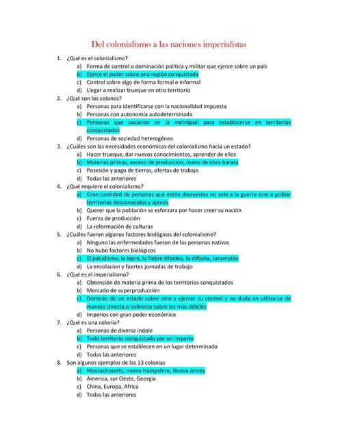 Del Colonialismo a las Naciones Imperialistas | JAZMIN CORDERO LUGARDO ...