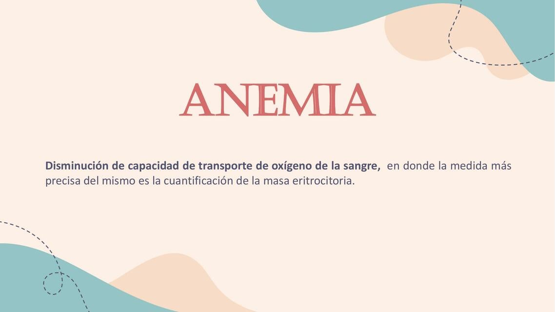 Anemia según la OMS | Jordana | uDocz