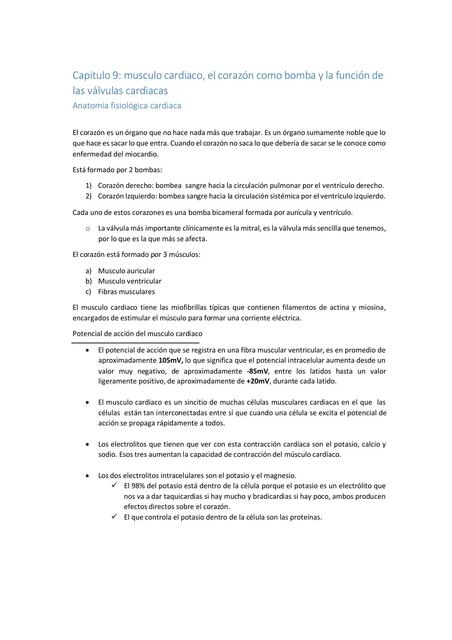 Músculo Cardiaco, el Corazón como Bomba y la Función de las Válvulas Cardiacas | legend68rs k5 ...