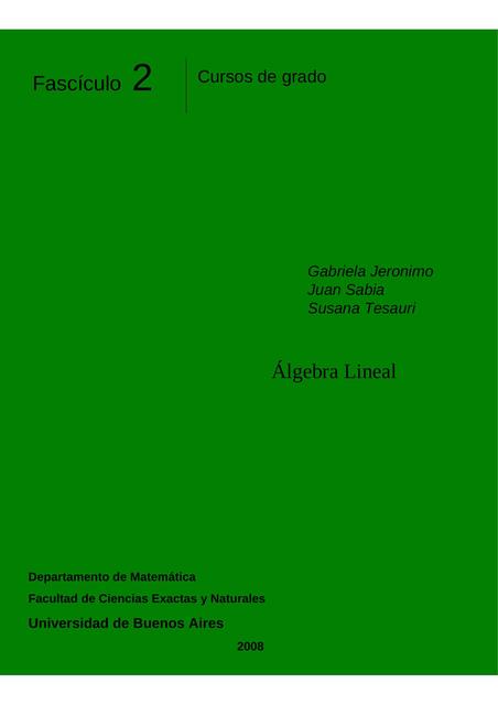 Álgebra lineal | Todo Cálculo | uDocz