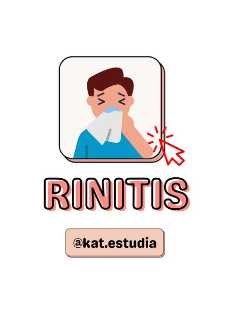 Resúmenes de Tipos de Rinitis | Descarga apuntes de Tipos de Rinitis