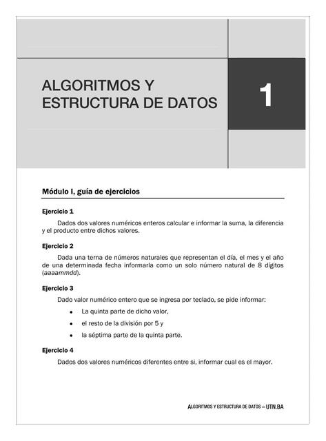 Algoritmos y Estructura de Datos | rodolfo luna | uDocz