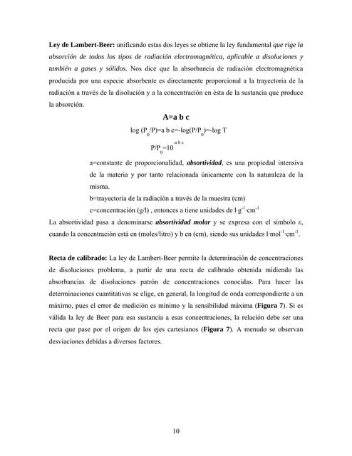 Ley de Lambert Beer | Apuntes de Física | uDocz Ley de Lambert Beer | Apuntes de Física | uDocz