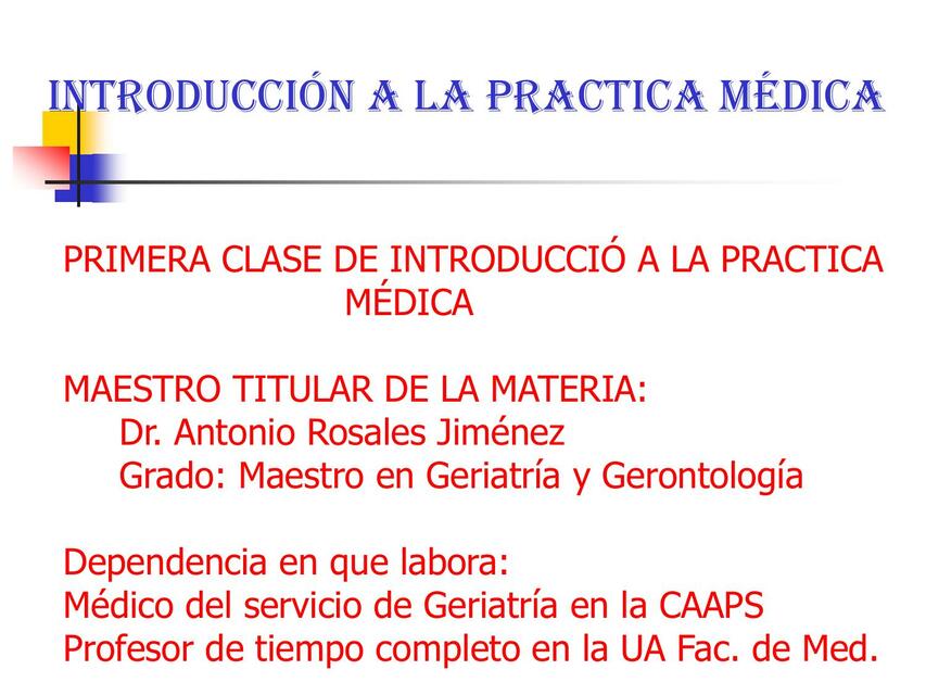 Introducción a la Práctica Médica | Lizet | uDocz