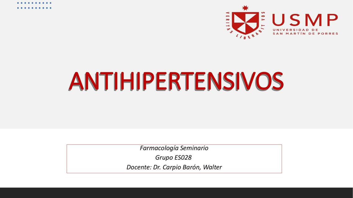 Antihipertensivos | Tiroxina Med | uDocz