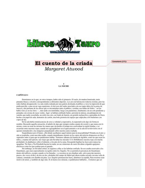 Atwood Margaret- El Cuento de la Criada | Laura Angélica Duarte | uDocz