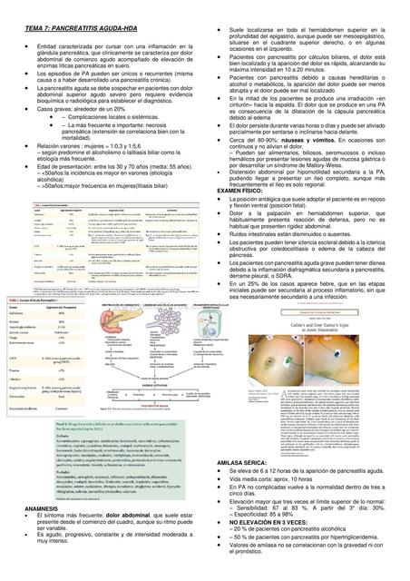 Pancreatitis Aguda HDA | LaPepaMédica | uDocz