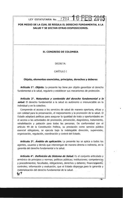 Ley 1751 | Karen Yulieth Burbano Galindez | uDocz