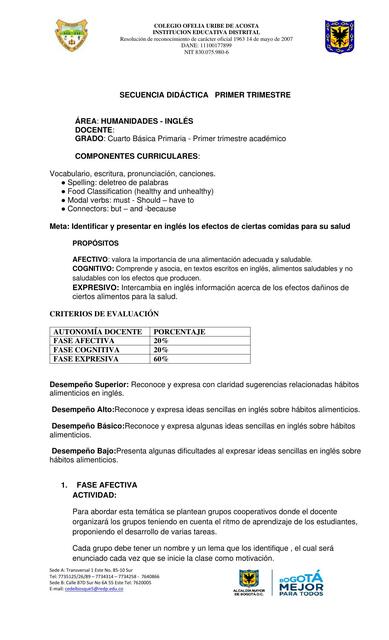 Secuencia Didáctica | NIDIA YANETH GUTIERREZ VELASQUEZ | uDocz