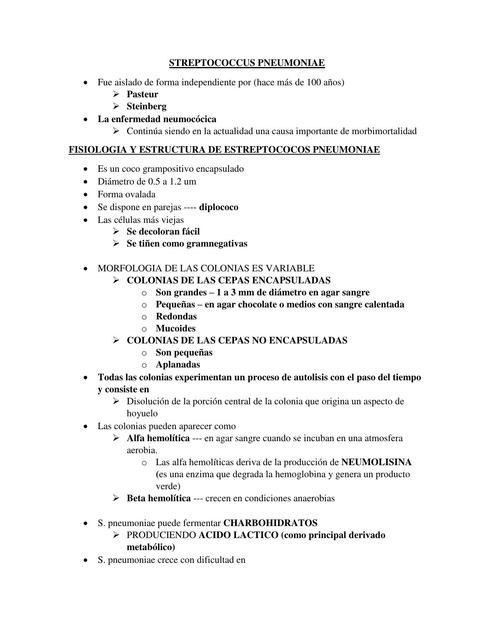 Streptococcus Pneumoniae María Fernanda García Aguirre Udocz