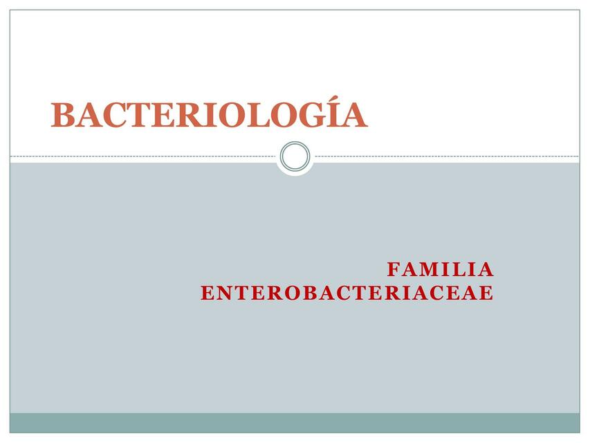 Familia Enterobacteriaceae | shadow | uDocz