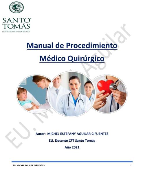 Manual de procedimiento medico quirúrgico | Andrea Gutiérrez Uribe | uDocz