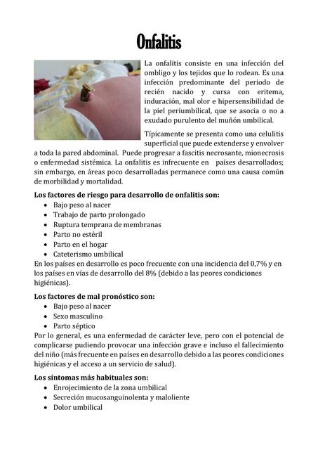 Onfalitis | Maryi Alvarado | uDocz