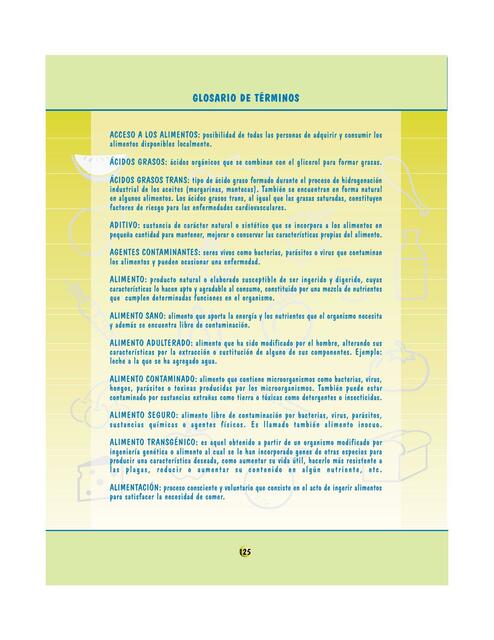 Glosario de Términos de Nutrición | Cinthia Condori | uDocz