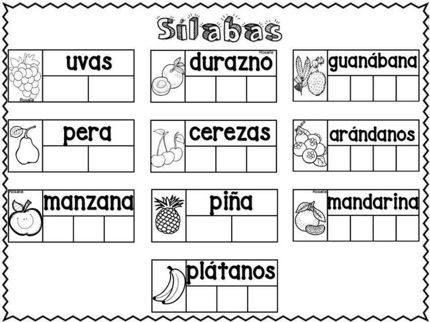 Actividades de Clasificación de sílabas | YUDOC.ORG | uDocz
