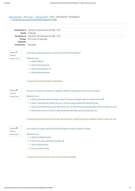 Examen 4 medicina y nutrición | Medula_Med | uDocz