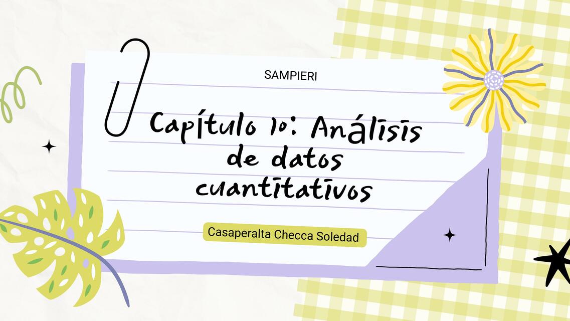 Resumen de Análisis de Datos Cuantitativos | Joy | uDocz