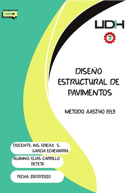 Diseño Estructural de Pavimentos - Método AASHTO 93 | Jorge Luis | uDocz