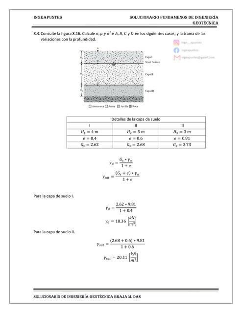 Solucionario 4ta Edición Ingeniería Geotécnica (8.4-8.5) | IngeApuntes ...