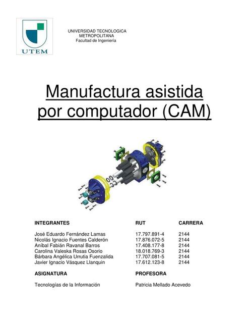 Manufactura Asistida por Computador cnc | Tecnología y electrónica | uDocz