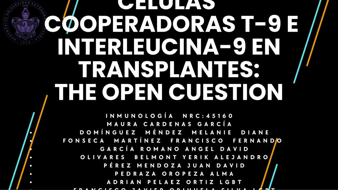 Células T Helper-9 e Interleucina-9 en Trasplante | Anónimo | uDocz