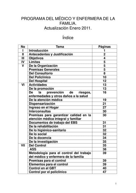Programa del Médico y Enfermera de la Familia | Aliovys Caltona La Rosa ...