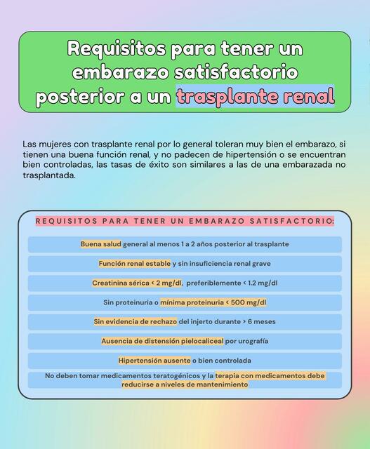 Requisitos Para Tener Un Embarazo Satisfactorio Posterior a un ... Requisitos Para Tener Un Embarazo Satisfactorio Posterior a un ...