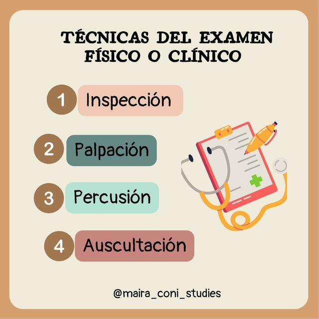 Técnicas del Examen Físico o Clínico | Maira_coni_studies | uDocz