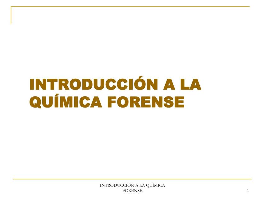 Introducción a La Química Forense | Forensic.notes | uDocz