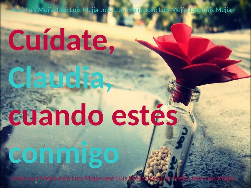 Cuídate, Claudia, cuando estés conmigo | Lucía Vargas | uDocz