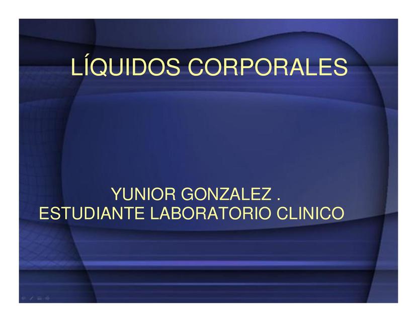Líquidos corporales | Josue González | uDocz